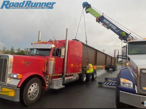 Construction Towing on I-66 E | Road Runner Wrecker Service Inc.